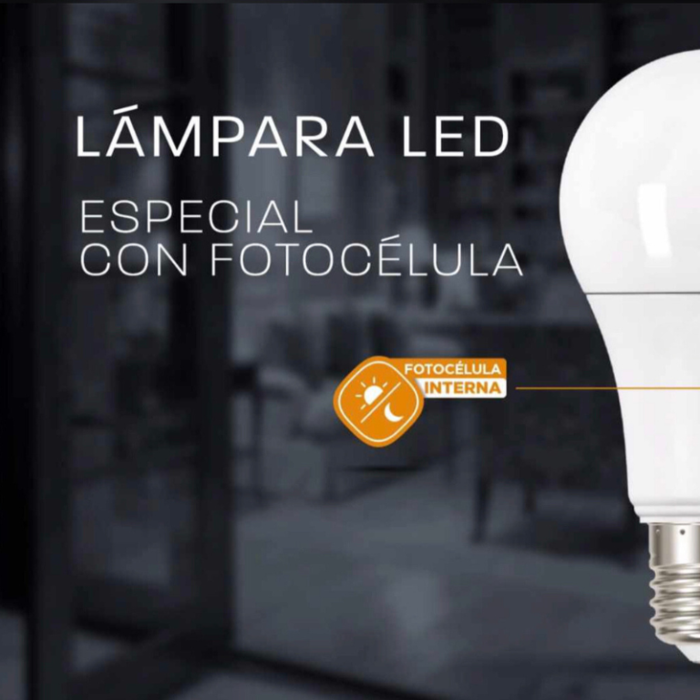 Foco led con fotocélula | 10w luz día 6500k - South Emprendimientos